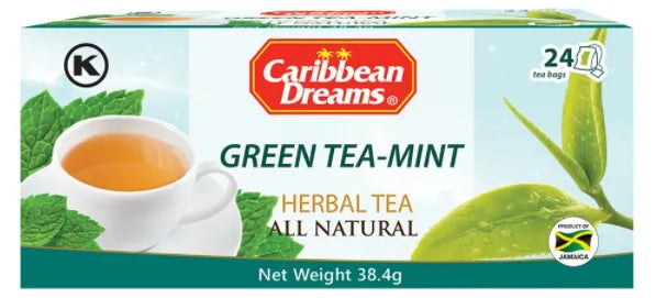CARIBBEAN DREAMS GREEN TEA MINT HERBAL TEA- 38.4 – Joe's African ...
